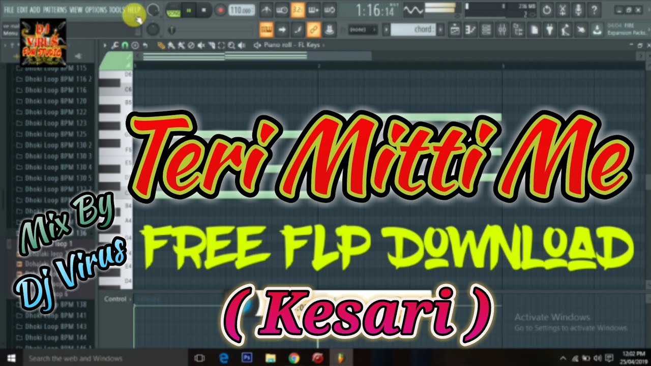 Teri Mitti Me Mil Java ( Kesari ) Free FLP Download - YouTube