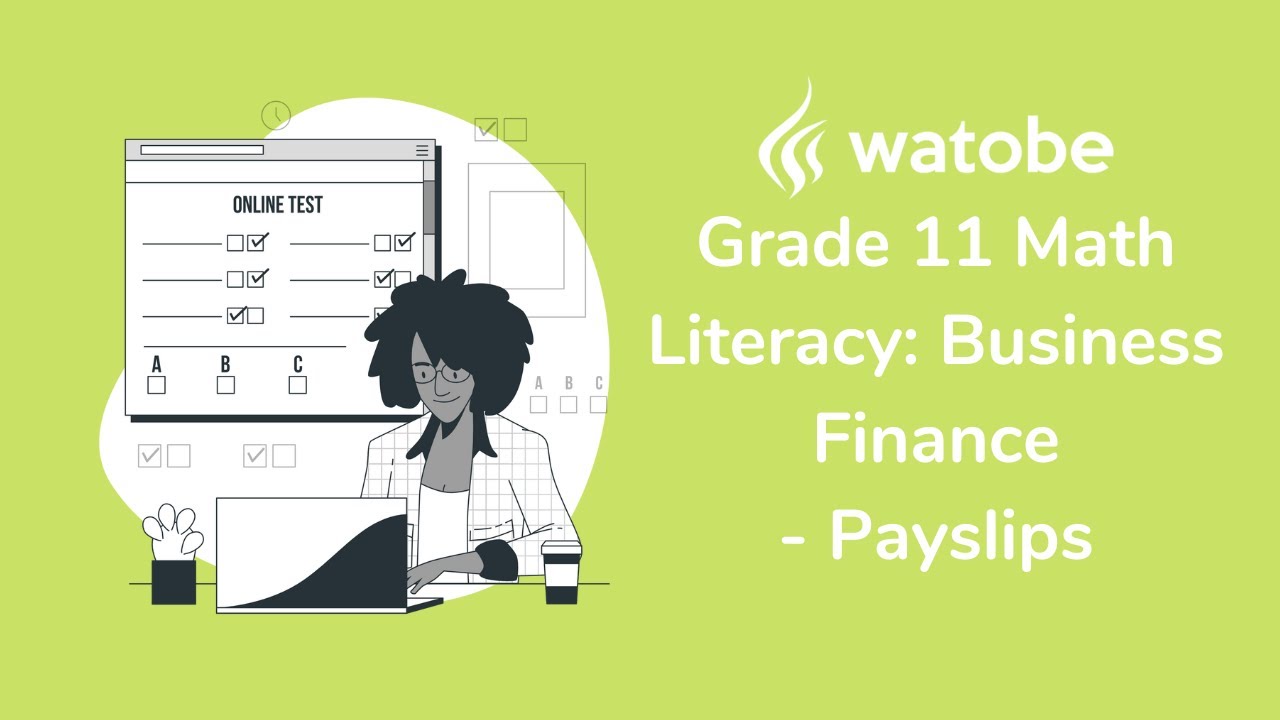 Grade 11 - Business Finance Math Literacy (payslips) - YouTube