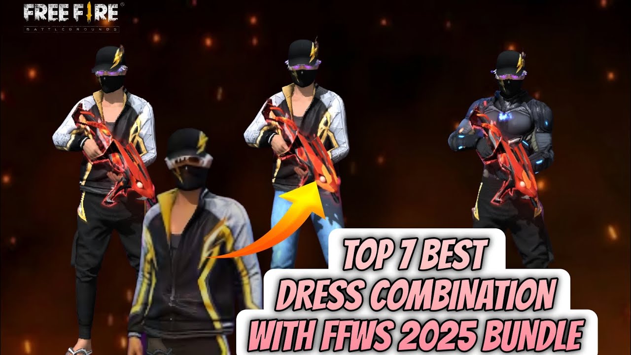 FREE FIRE 😱NEW FFWS TOP 7 BEST 😱BUNDLE COMBINATIONS😱 - YouTube