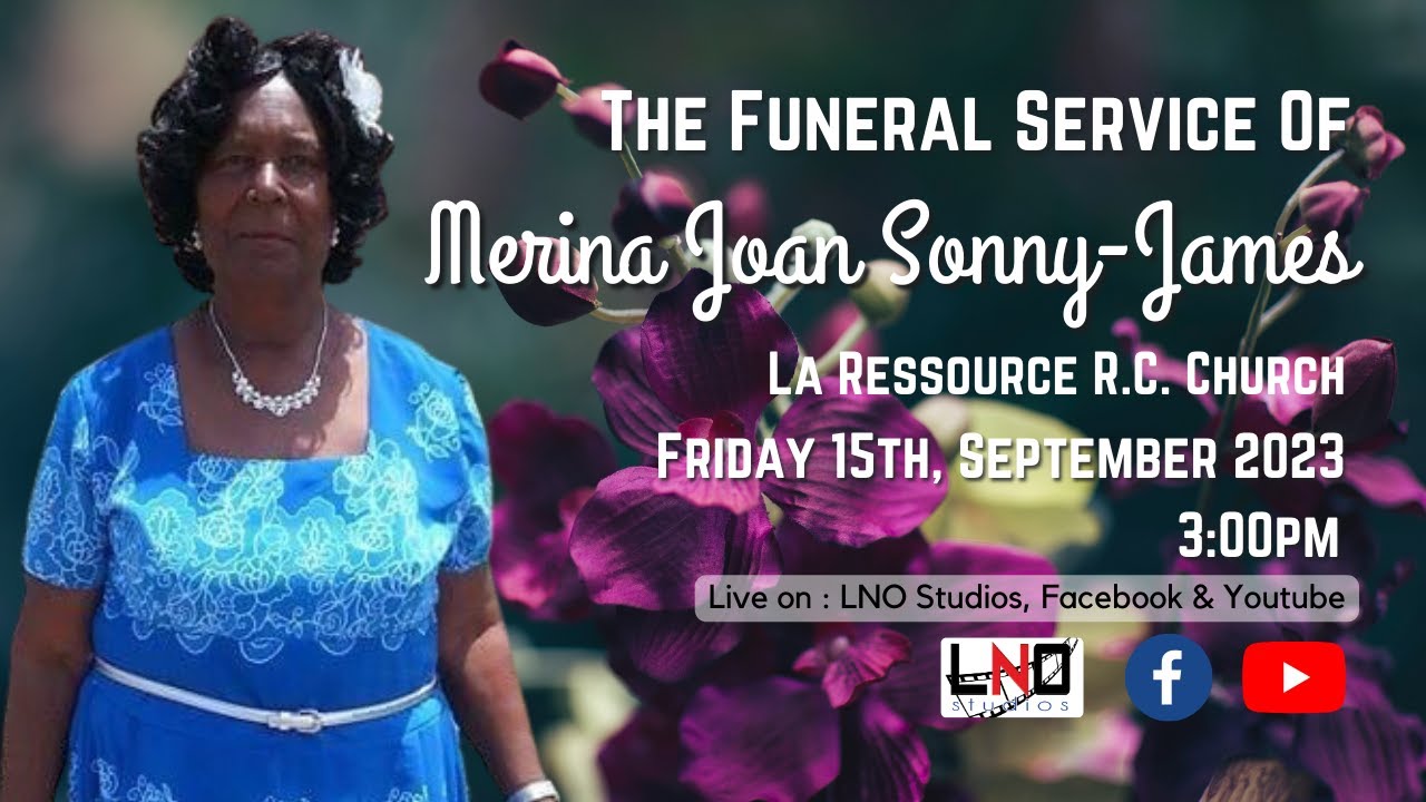 The Funeral Service of Merina Joan Sonny-James - YouTube