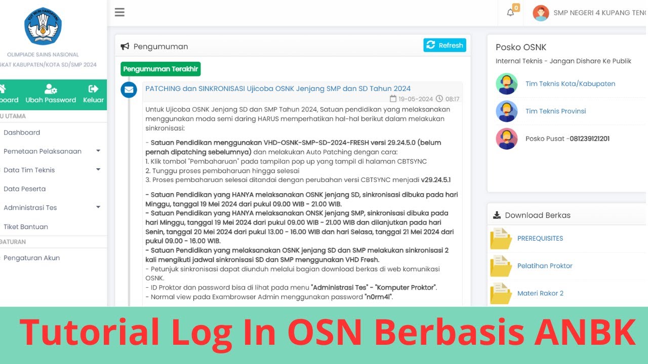 Tutorial Log In OSN Berbasis ANBK 2024 - YouTube