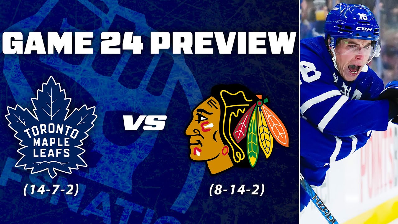 Maple Leafs vs Chicago Blackhawks - Game 24 Preview & Bets - YouTube