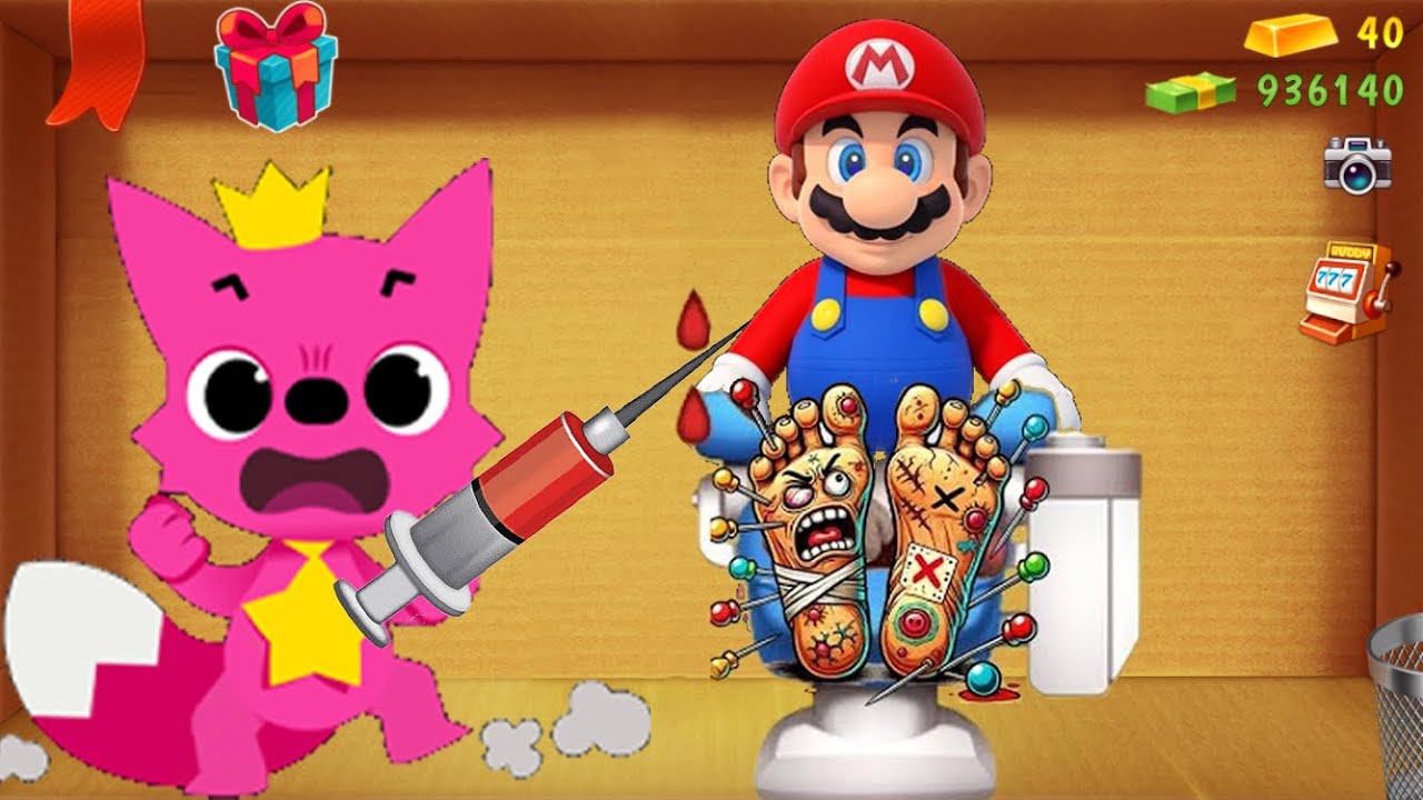 PinkFong Baby Shark vs SUPER MARIO | Kick The Buddy - YouTube