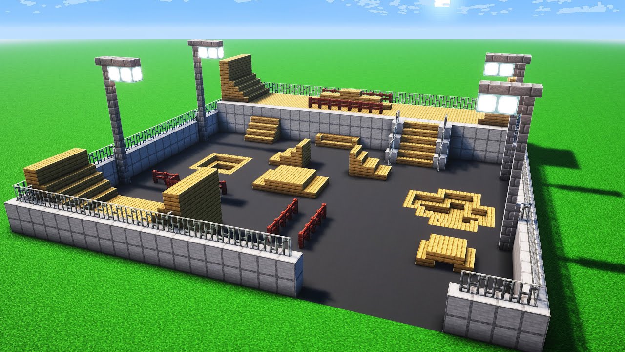 Minecraft Skatepark Tutorial - How to Build a Skatepark in Minecraft 1. ...