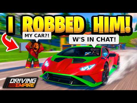I STOLE IShowSpeeds LAMBORGHINI In Driving Empire!