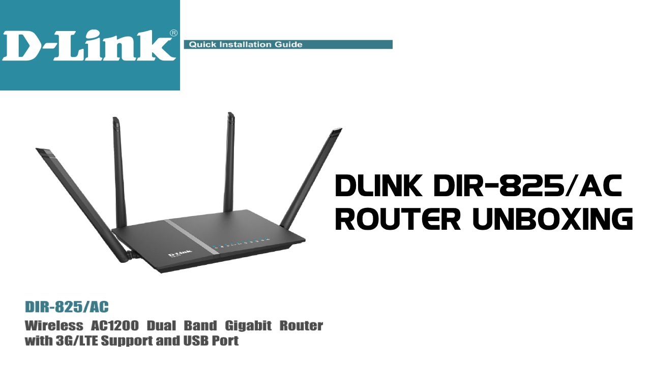 DLINK DIR-825/AC WIFI router Unboxing! (best budget router) - YouTube
