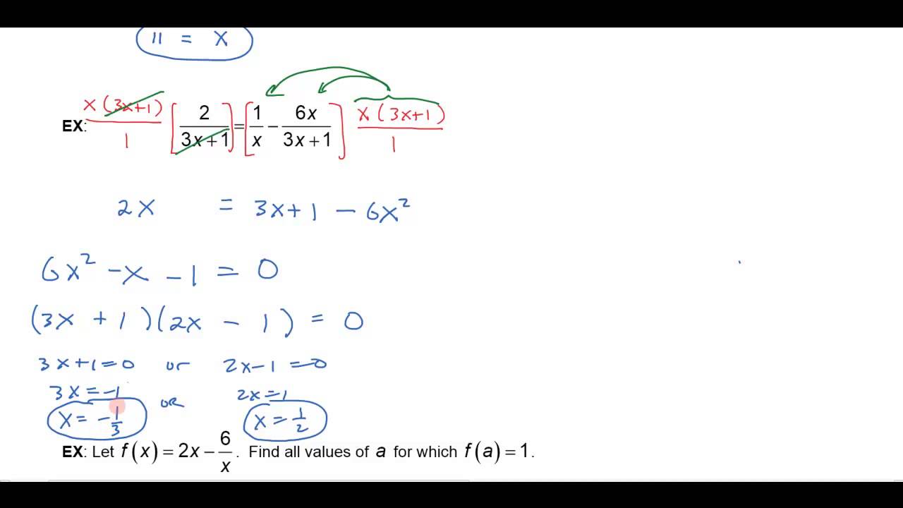 Solving Rational Equations 2 - YouTube