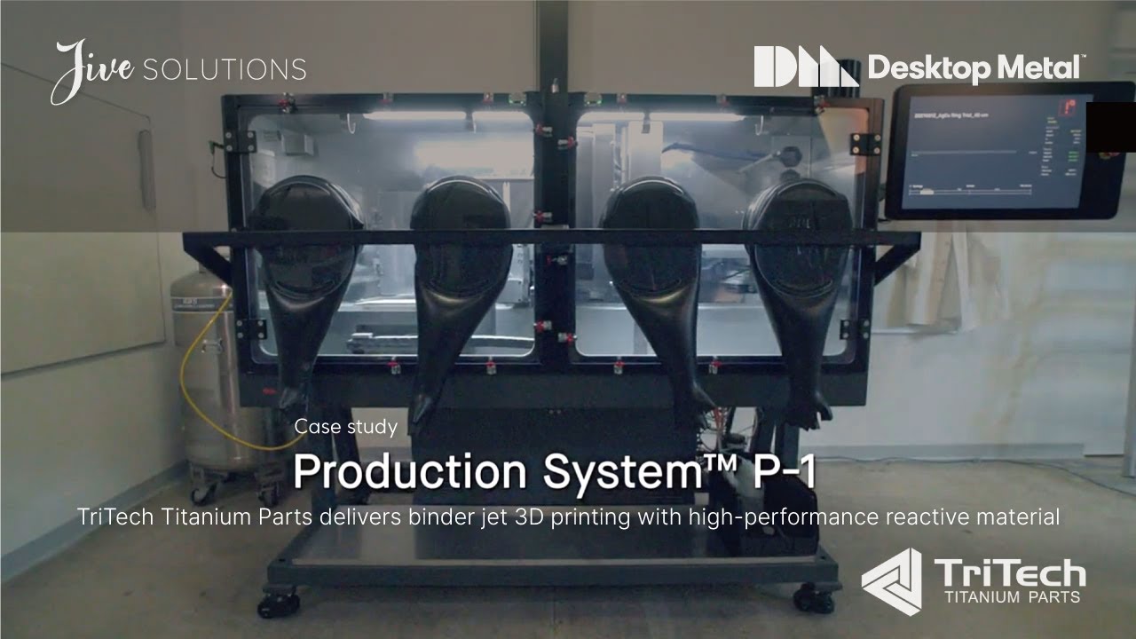 자이브솔루션즈_Desktop Metal Binder jet 3D프린팅의 놀라운 기술_TriTech Titanium Parts ...