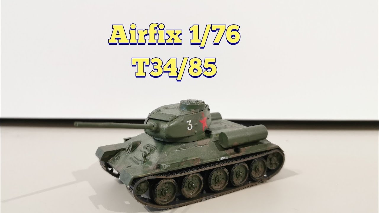 Airfix 1/76 T34/85 Full build - YouTube