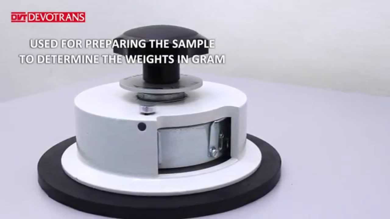 ROUND SHAPED SAMPLE CUTTER DVT D 100 - YouTube