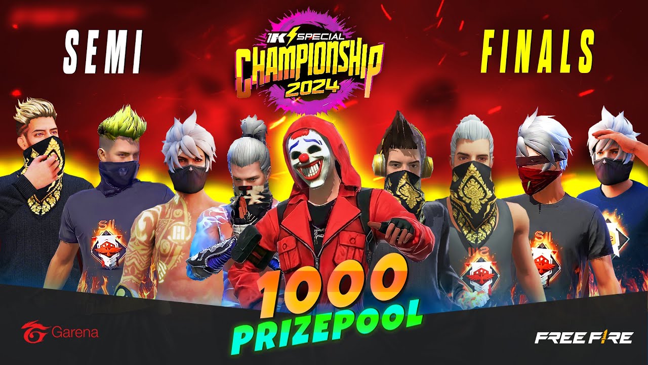 FREE FIRE TOURNAMENT LIVE | 1K SPECIAL CHAMPIONSHIP | SEMI FINALS ...
