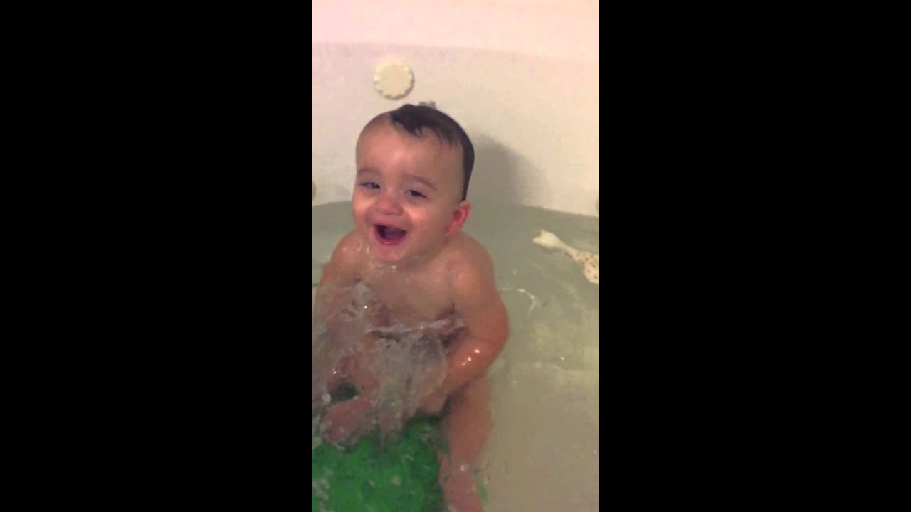Slow motion bath time - YouTube