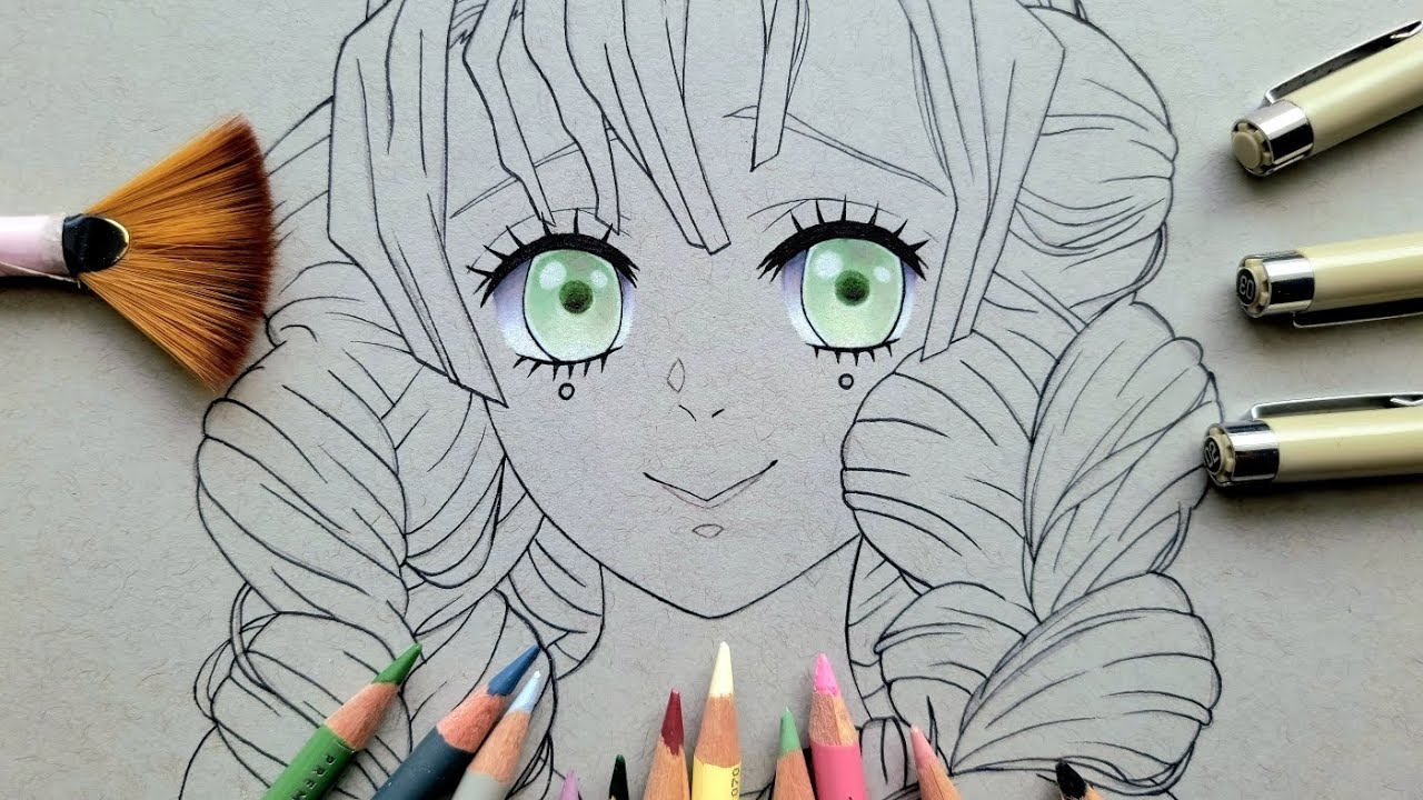 How To Color Anime Eyes - Step By Step - YouTube