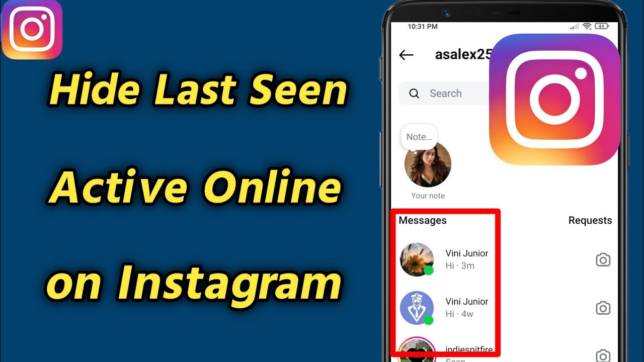 How to Hide Last Seen Active Online on Instagram | Hide Instagram Last ...