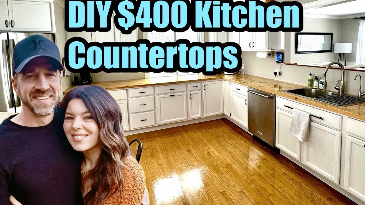 DIY Butcher Block alternative Countertops. - YouTube