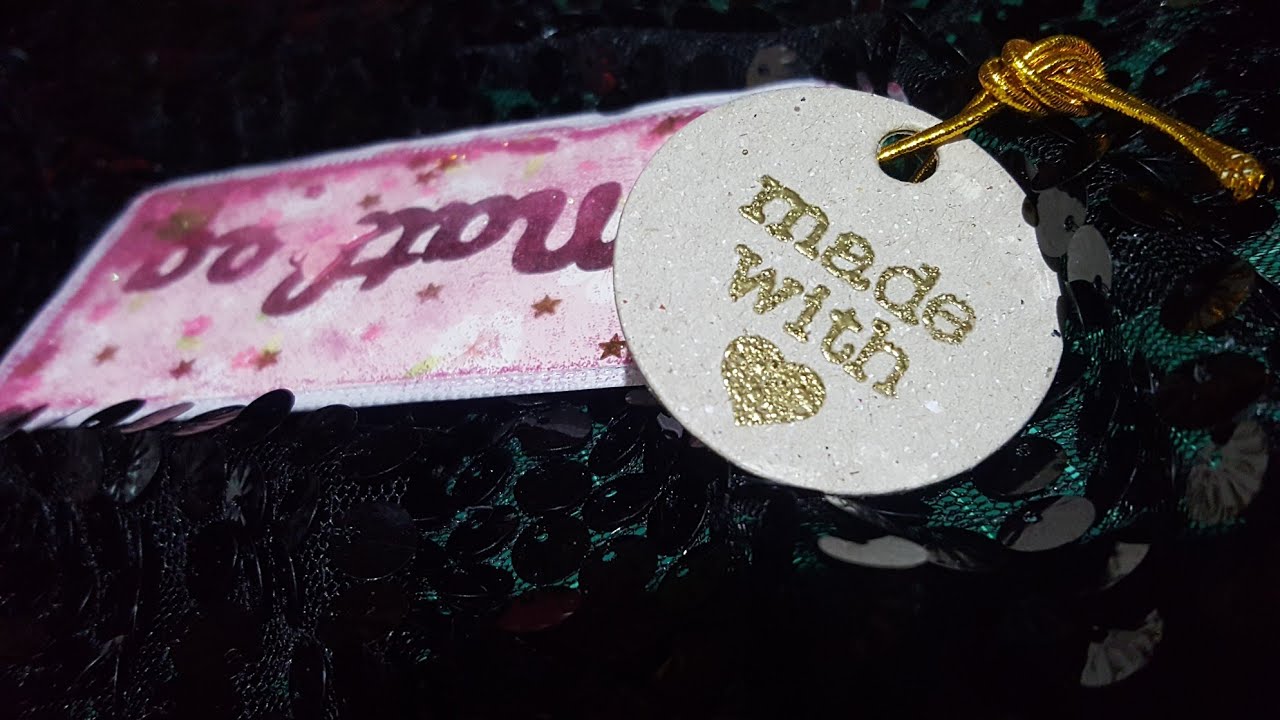 Heat Embossing on Felt and Chipboard - YouTube