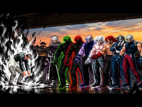[KOF Mugen] Boss Orochi Iori CY Vs 8 Multi Rugal Team