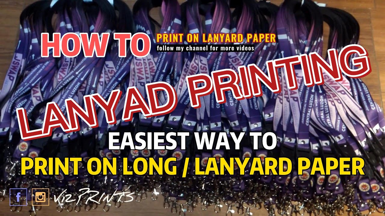 PRINT ON LANYARD PAPER WITH EPSON L121/L120/L1300 (Step by Step ...