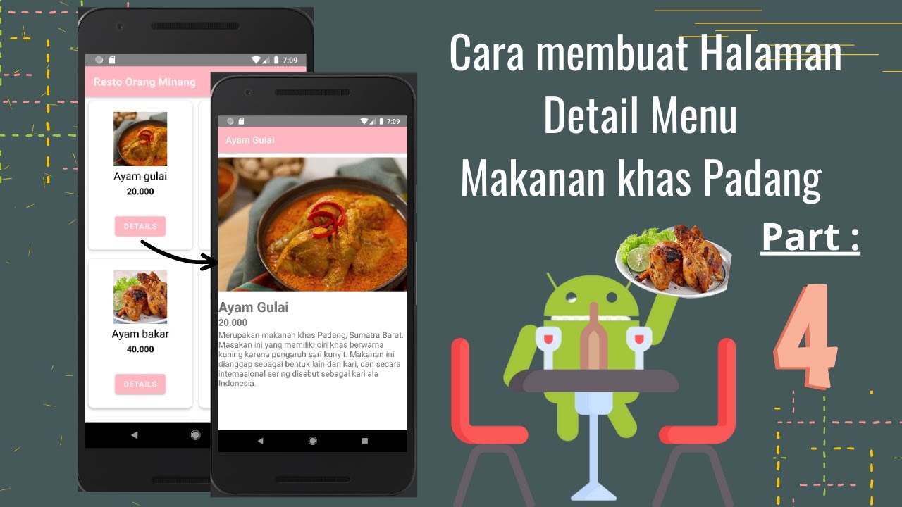 Cara membuat halaman detail menu makanan khas padang Last parttt ...