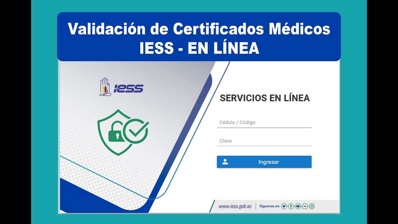 Validación certificado médico #IESS - #tramites virtual - PASO A PASO ...