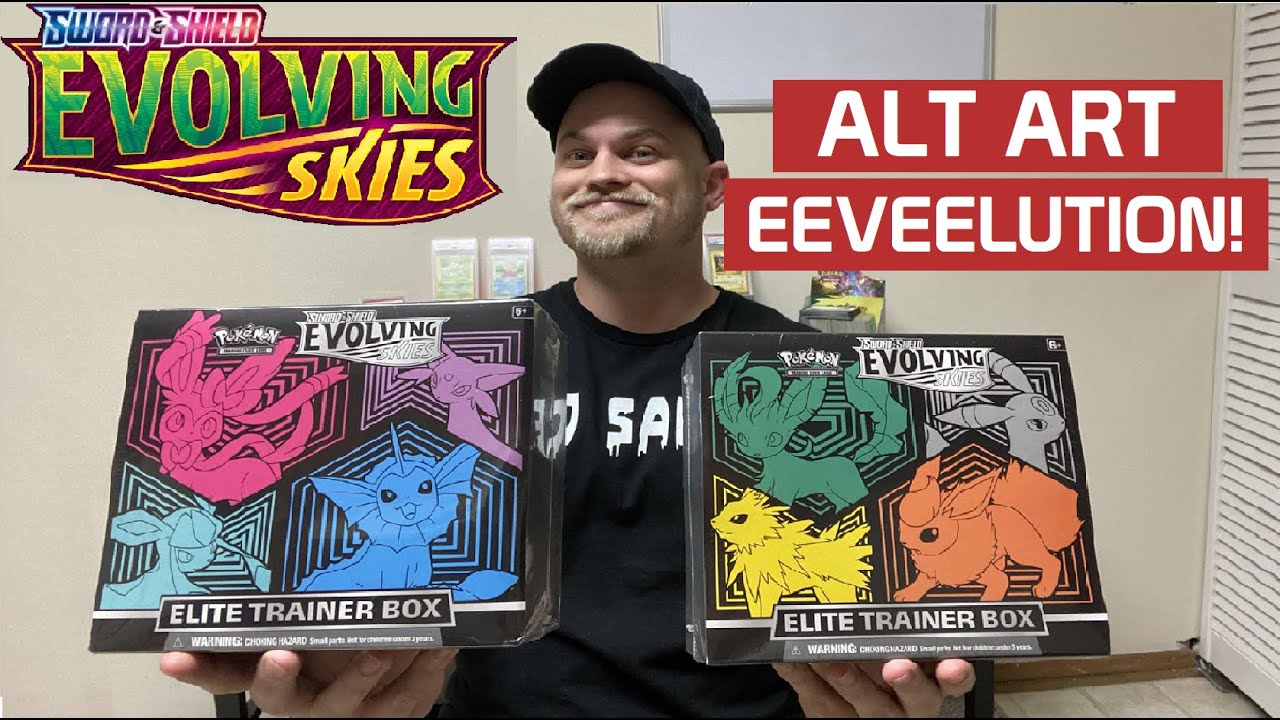 ANOTHER ALT ART! - Evolving Skies Elite Trainer Boxes - YouTube