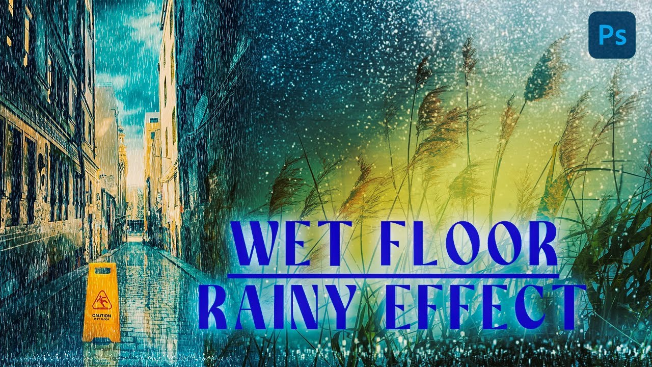 How to create wet floor effect in photoshop #easyphotoshoptutorial # ...