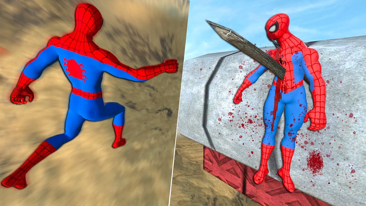 Spider Man’s Funniest Ragdoll Fails & Brutal Spike Traps! - YouTube