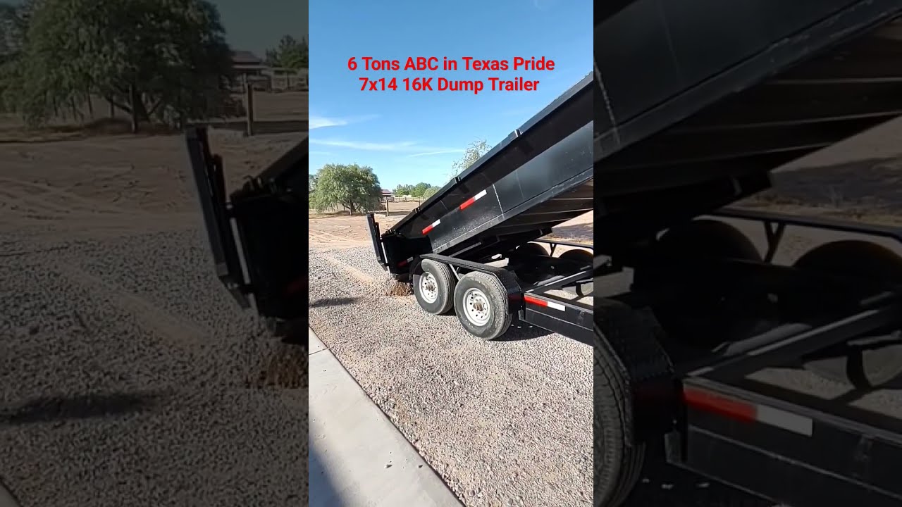 6 Tons ABC In Texas Pride 7x14 16K Dump Trailer YouTube 6 Tons ABC In Texas Pride 7x14 16K Dump Trailer YouTube