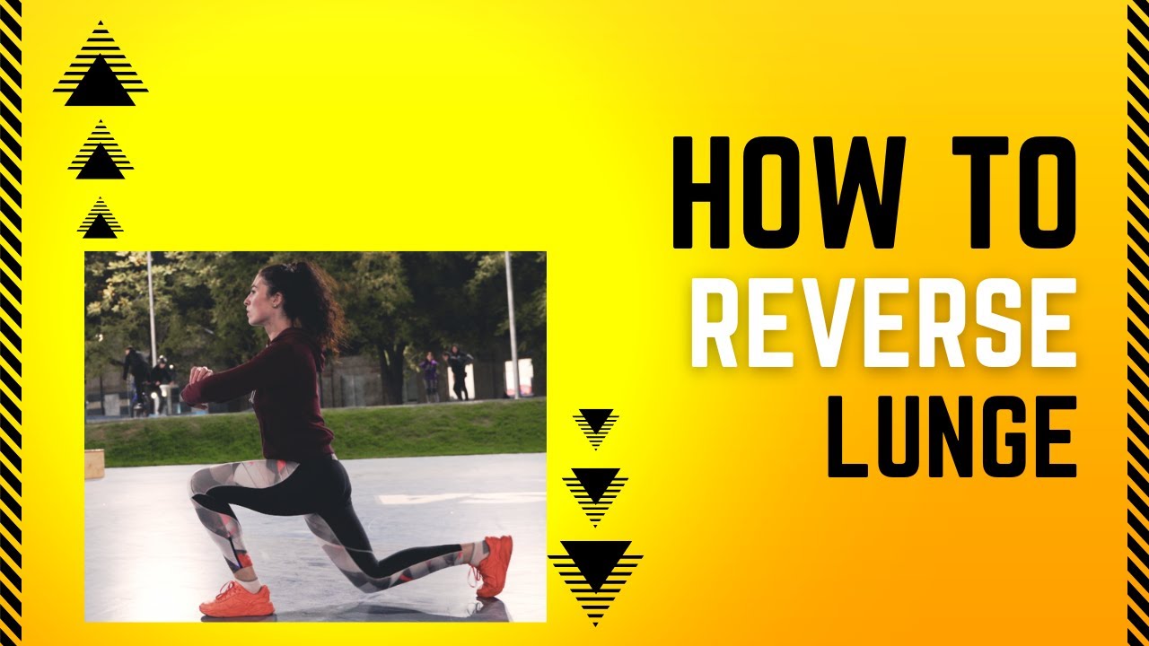 how to do reverse lunge and right posture with lunge tutorial - YouTube