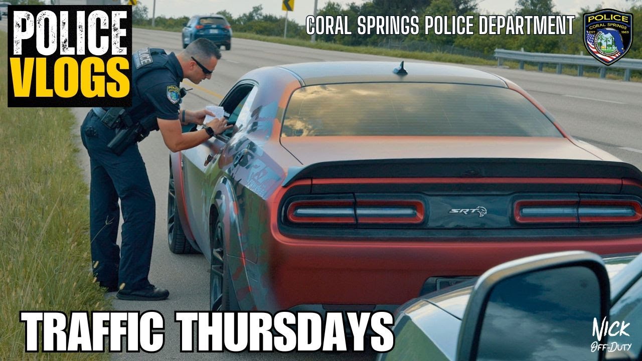 POLICE VLOGS - TRAFFIC THURSDAYS (Aggressive Driving Unit) Coral ...
