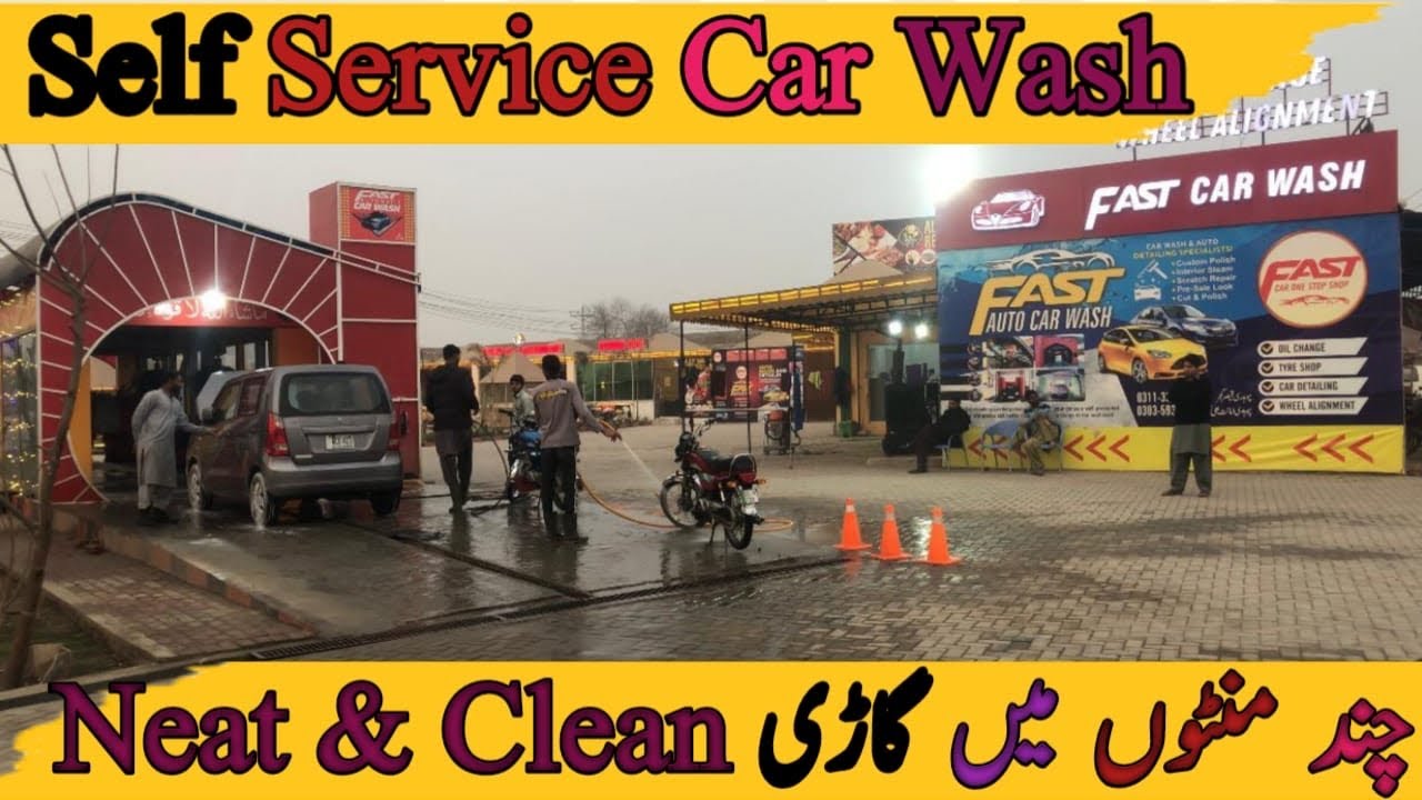 Automatic car wash in sargodha || Best Car wash in pakistan || Self ...