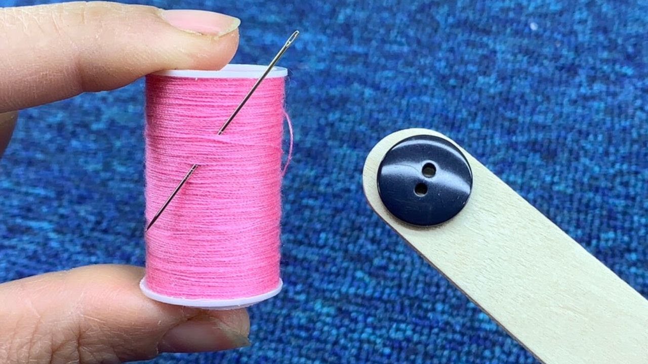 The Simplest Way To Thread A Needle, You Only A Wooden Stick. - YouTube