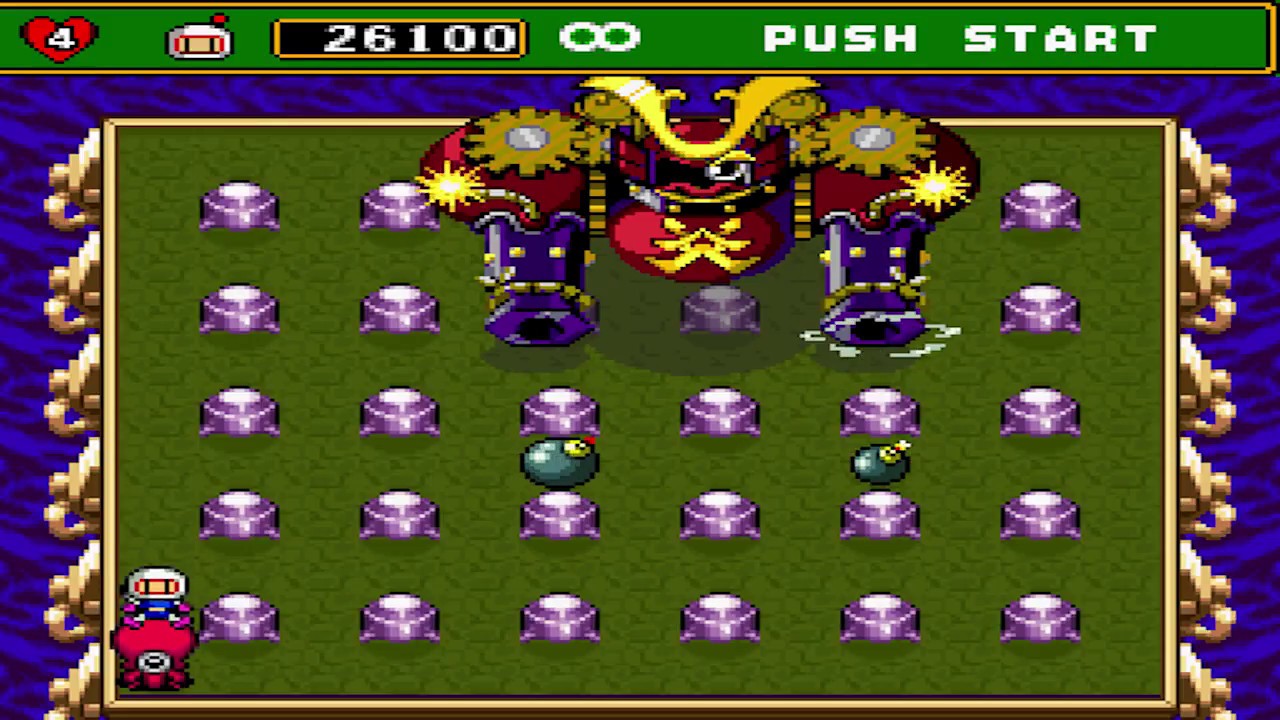 Super Bomberman 4: Normal Game: Level 2-7 to 2-8 (Jet Bomber ...