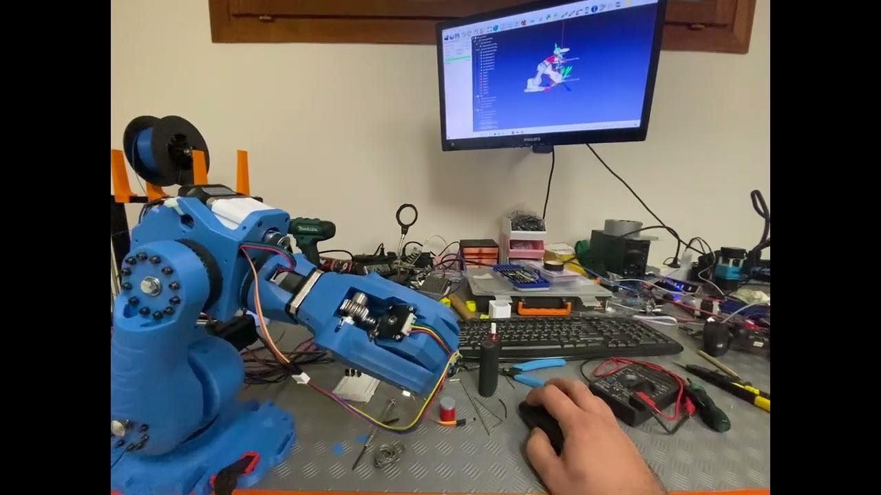 3d Printed Robot Arm 6 axis | Arduino Mega | GRBL | RoboDK - YouTube