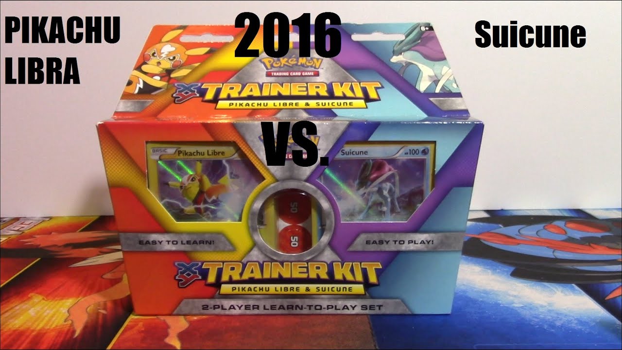 Pokemon TCG 2016 Trainer Kit PIKACHU LIBRA VS. SUICUNE! UNBOXING ...