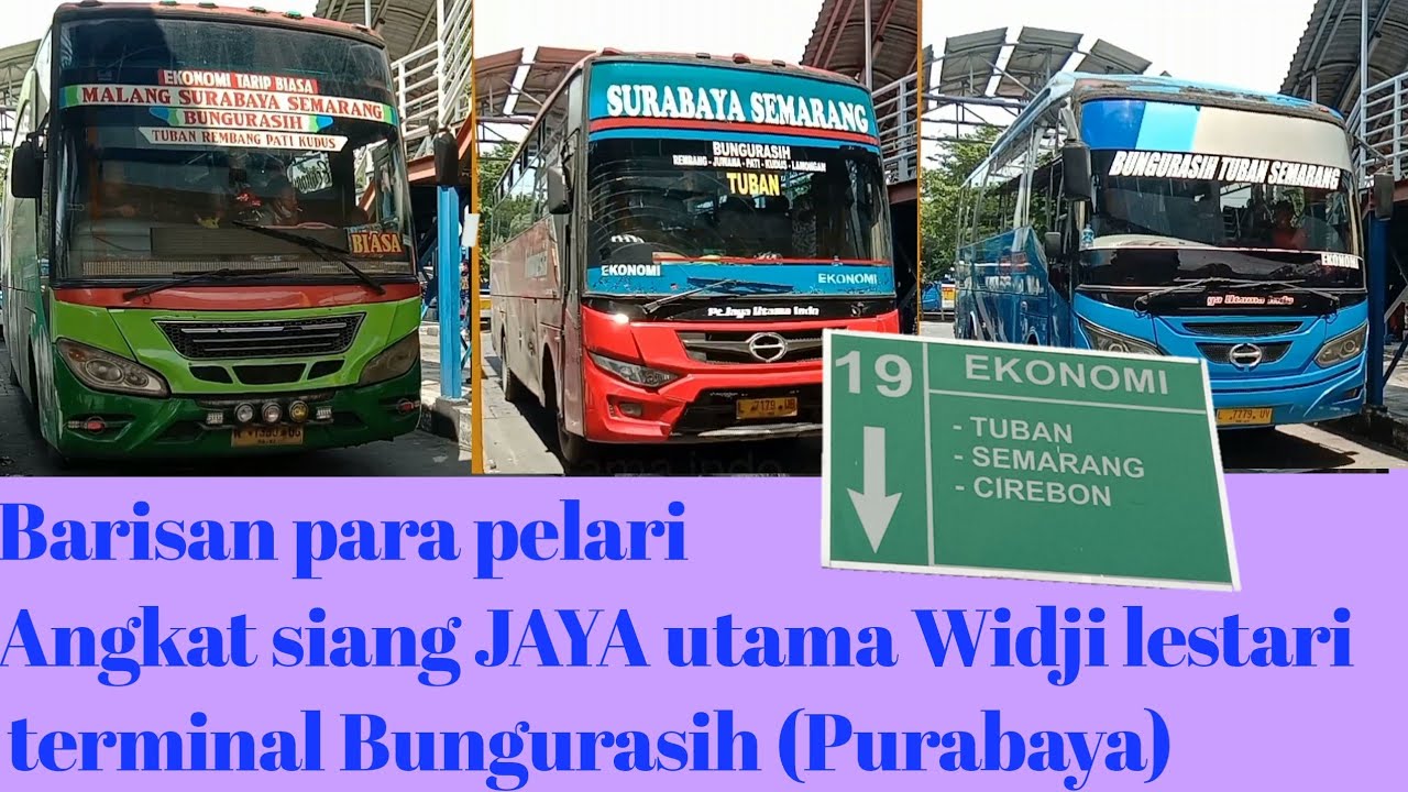 kumpulan video bus (sinar mandiri mulia.jaya utama) terminal Bungurasih ...