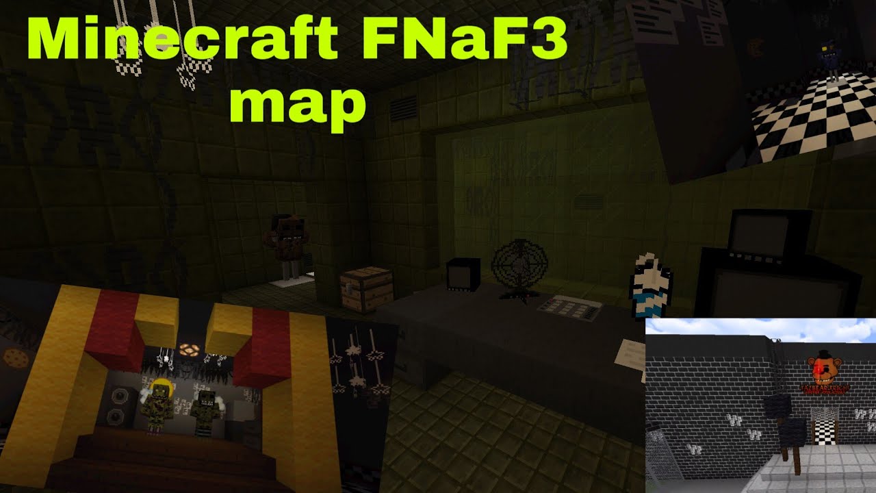 Minecraft FNaF3 map - YouTube