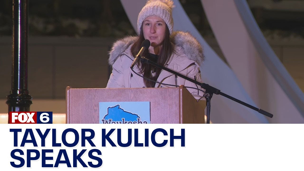 Waukesha Parade Memorial: Taylor Kulich speaks | FOX6 News Milwaukee ...