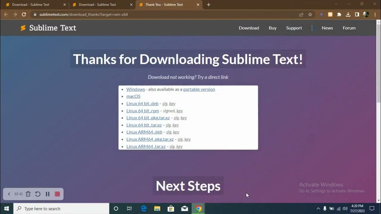 SUBLIME TEXT || HOW to Download and install for all Windows 7, 8 10, 11 ...