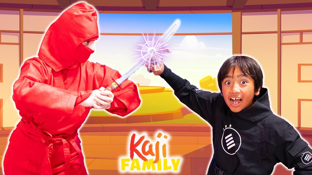 Behind the Scenes of Ryan's Ninja Adventure Giant Boxfort Obby! - YouTube