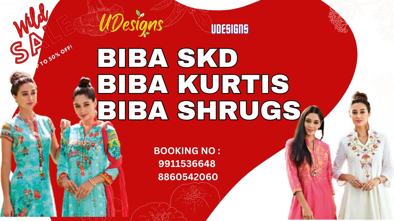 BIBA KURTIS || BIBA SKD || BIBA SEASON SALE || SURPLUS BRANDS - YouTube