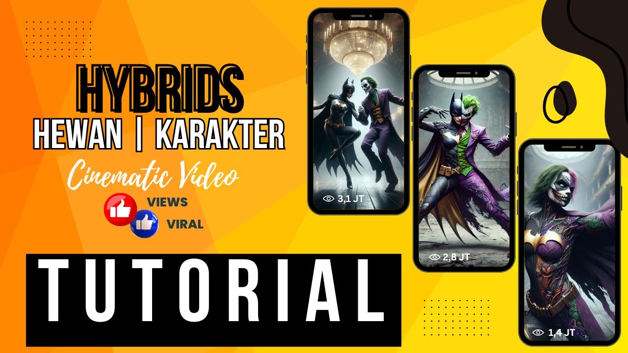 HYBRIDS TUTORIAL GABUNGKAN DUA GAMBAR JADI VIDEO ANIMASI - VIRAL SHORTS REELS VIDEO - YouTube