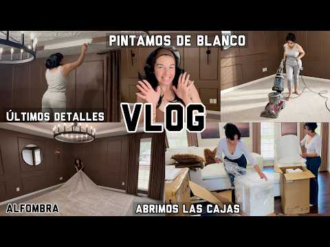 JulVlog#4 |Pintamos el Borde Blanco |Ultimos Detalles | Sacamos todo de las Cajas |NadyVlogs