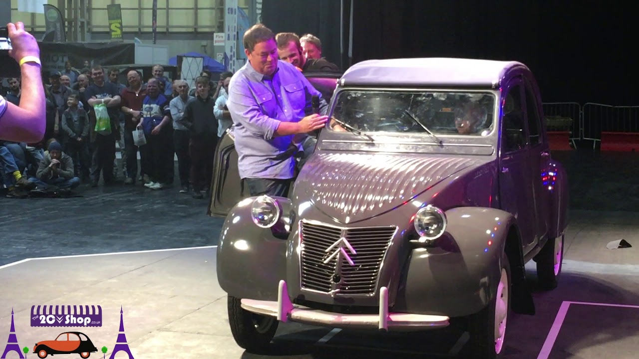 Back stage at the restoration show. Citroen 2cv 1954 Rebuilt by the ...