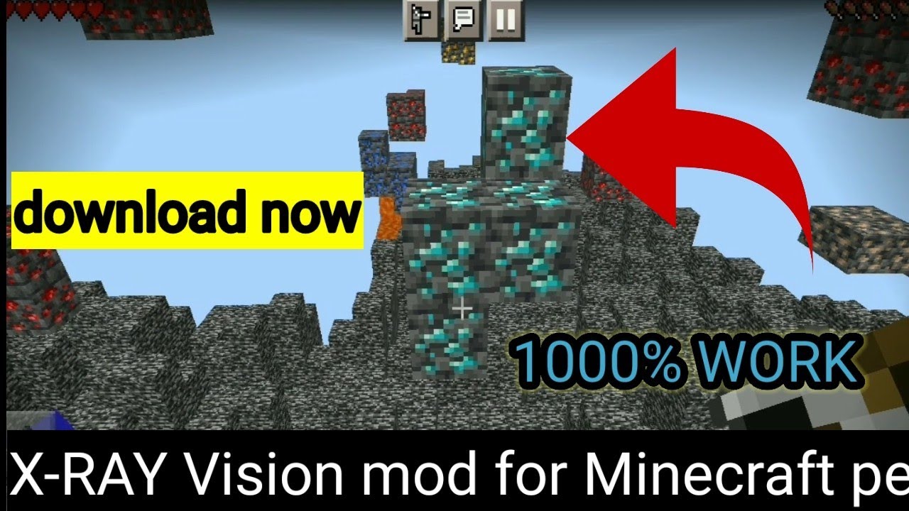 X-ray Vision Mod/Texture Pack For Minecraft Pocket Edition 1.18+ - YouTube