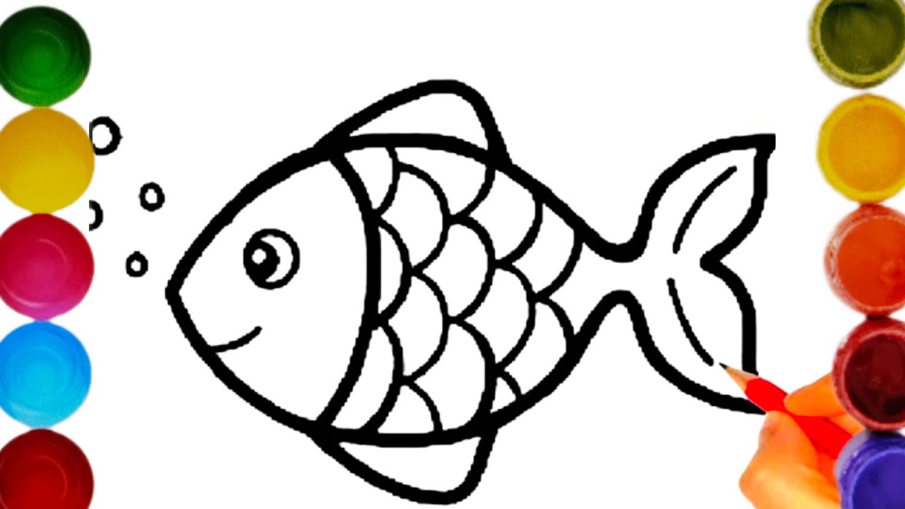 Fish Drawing easy || How to draw fish Drawing step by step || machhali ...