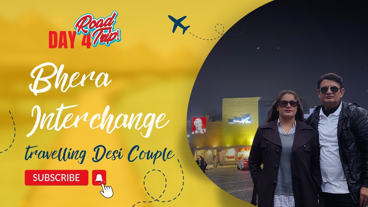 Bhera M2 Motorway Service Area | Sleep In Car | Travelling Desi Couple ...