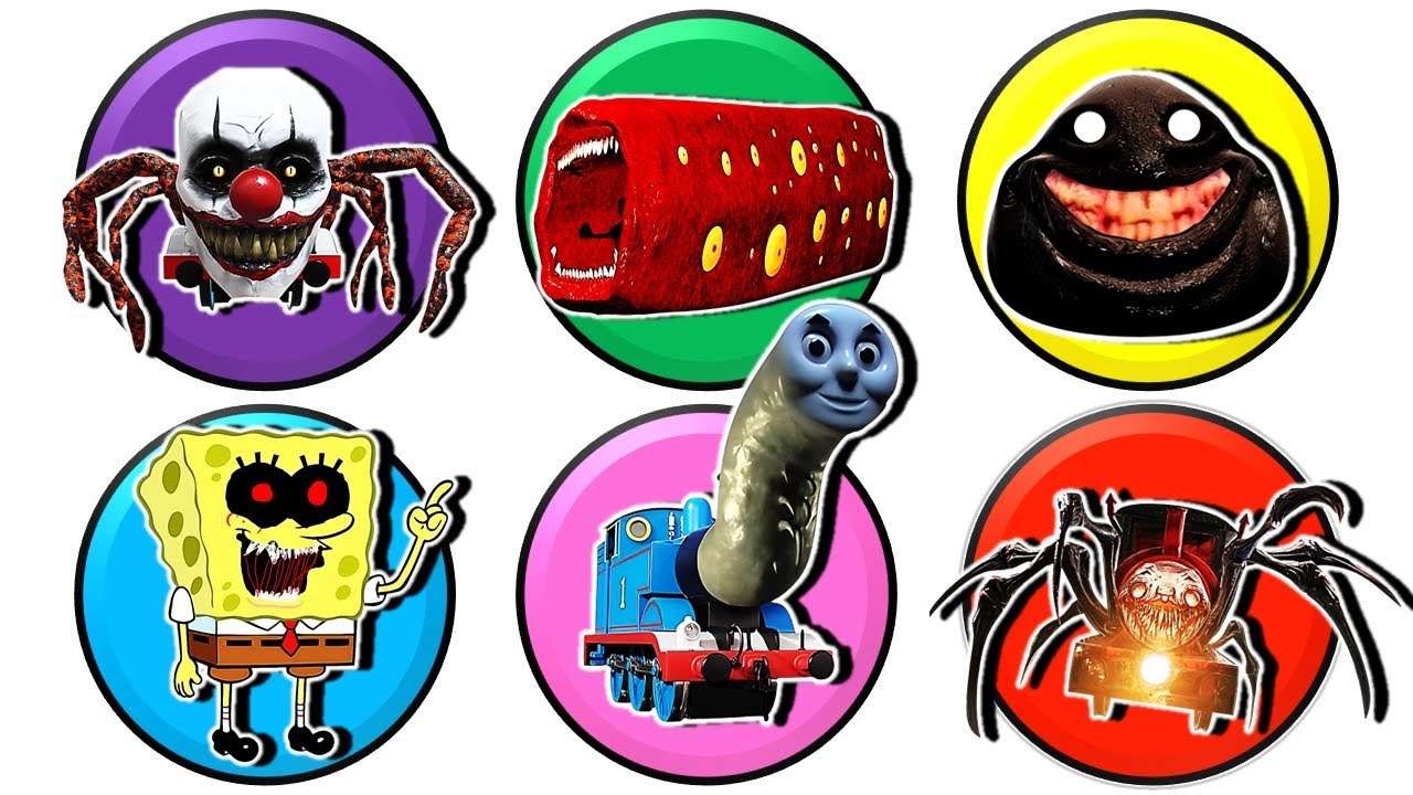 Spin Wheel Clown Eater, Train Eater, Monster Pou, Spongebob Exe, Thomas ...