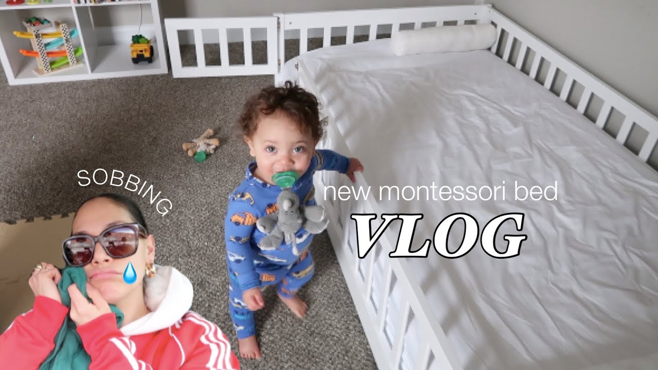 EMOTIONAL vlog: transition baby to toddler bed, CRYING in the parking ...