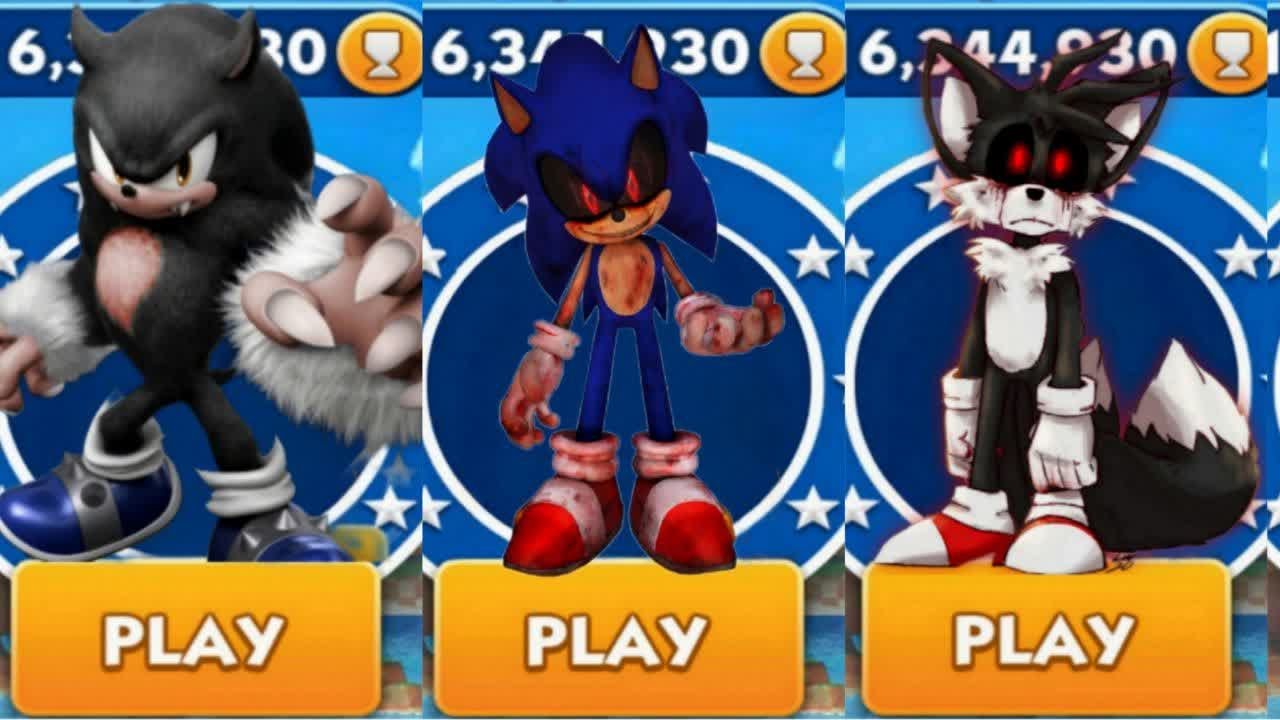 Sonic Dash - Werehog VS Sonic EXE VS Tails EXE _ Movie Sonic vs All ...